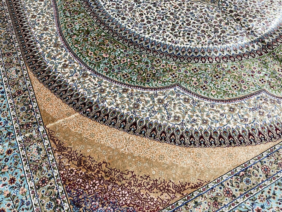 Silver 5x7 Ft. Silk Area Rug High Quality Oriental Rug 5x7 Silk ...