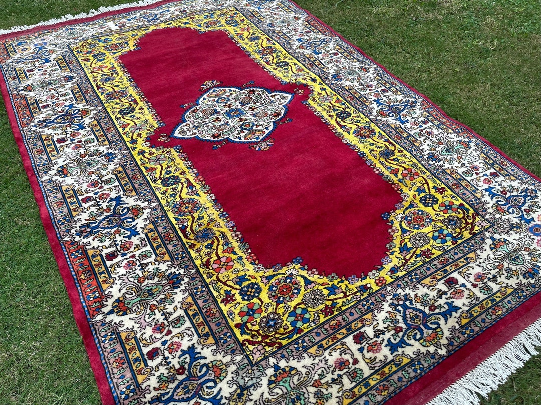 5x7 Ft. Bidjar Rug Handknotted High Quality Silk and Wool - Etsy