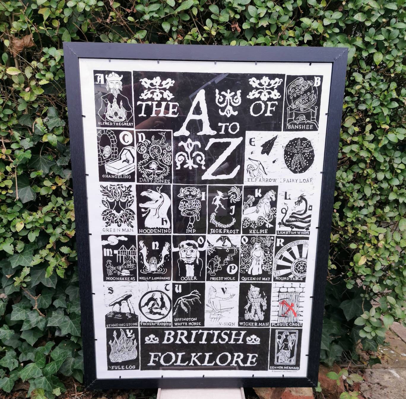 A to Z of British Folklore A1 or A2 Print - Etsy UK