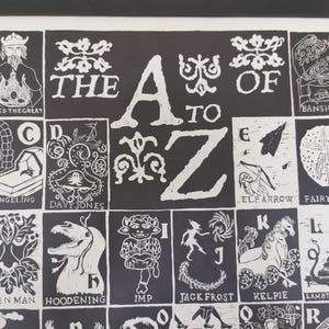 A to Z of British Folklore A1 or A2 Print - Etsy UK