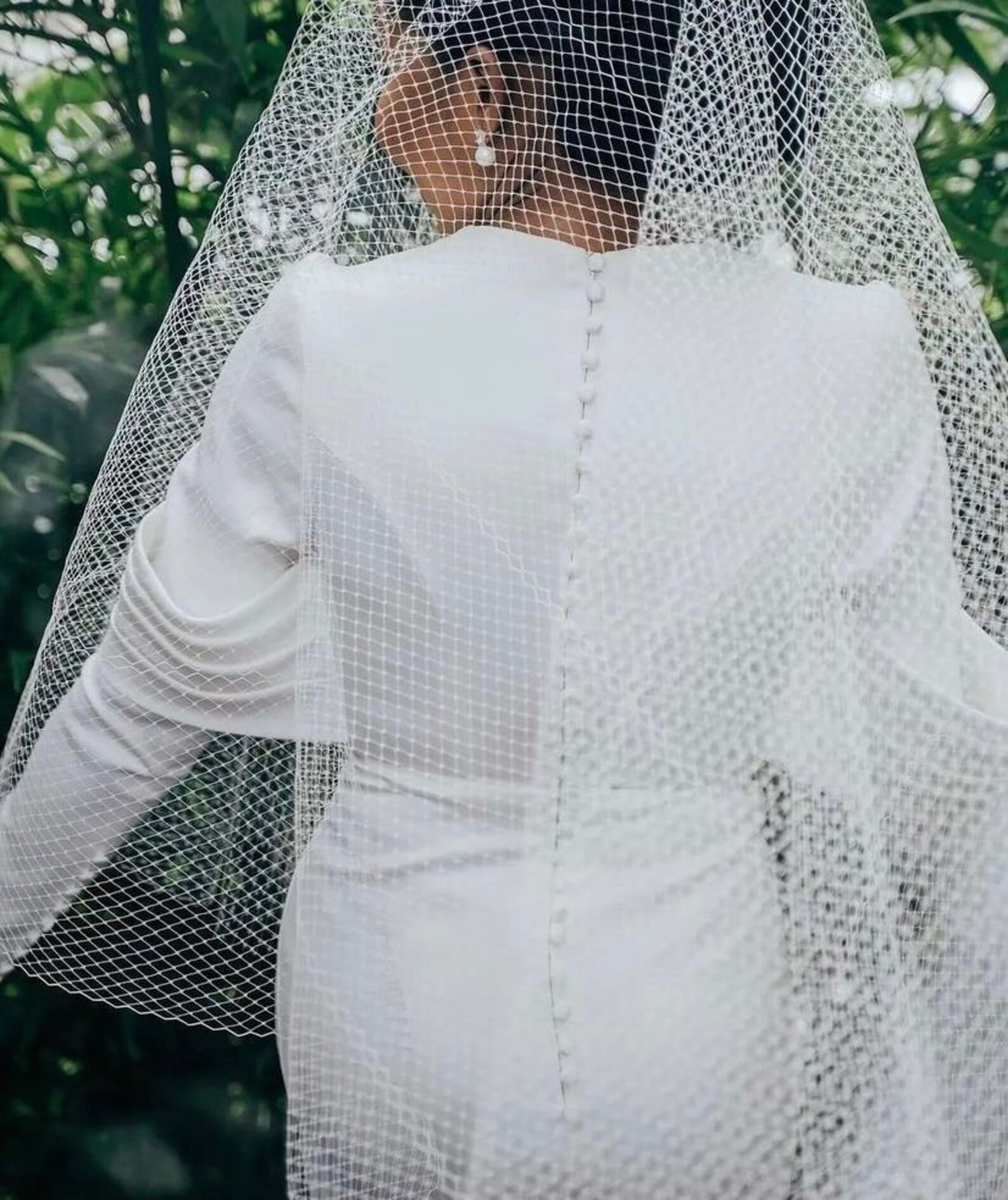 High Neck Modest Wedding Gown Winter Wedding Dress Plain Etsy 9357