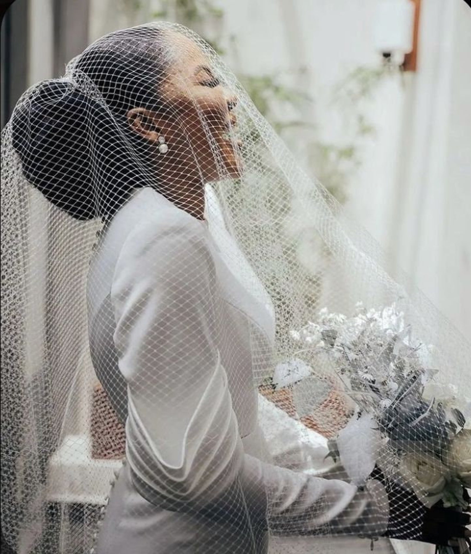 High Neck Modest Wedding Gown Winter Wedding Dress Plain - Etsy