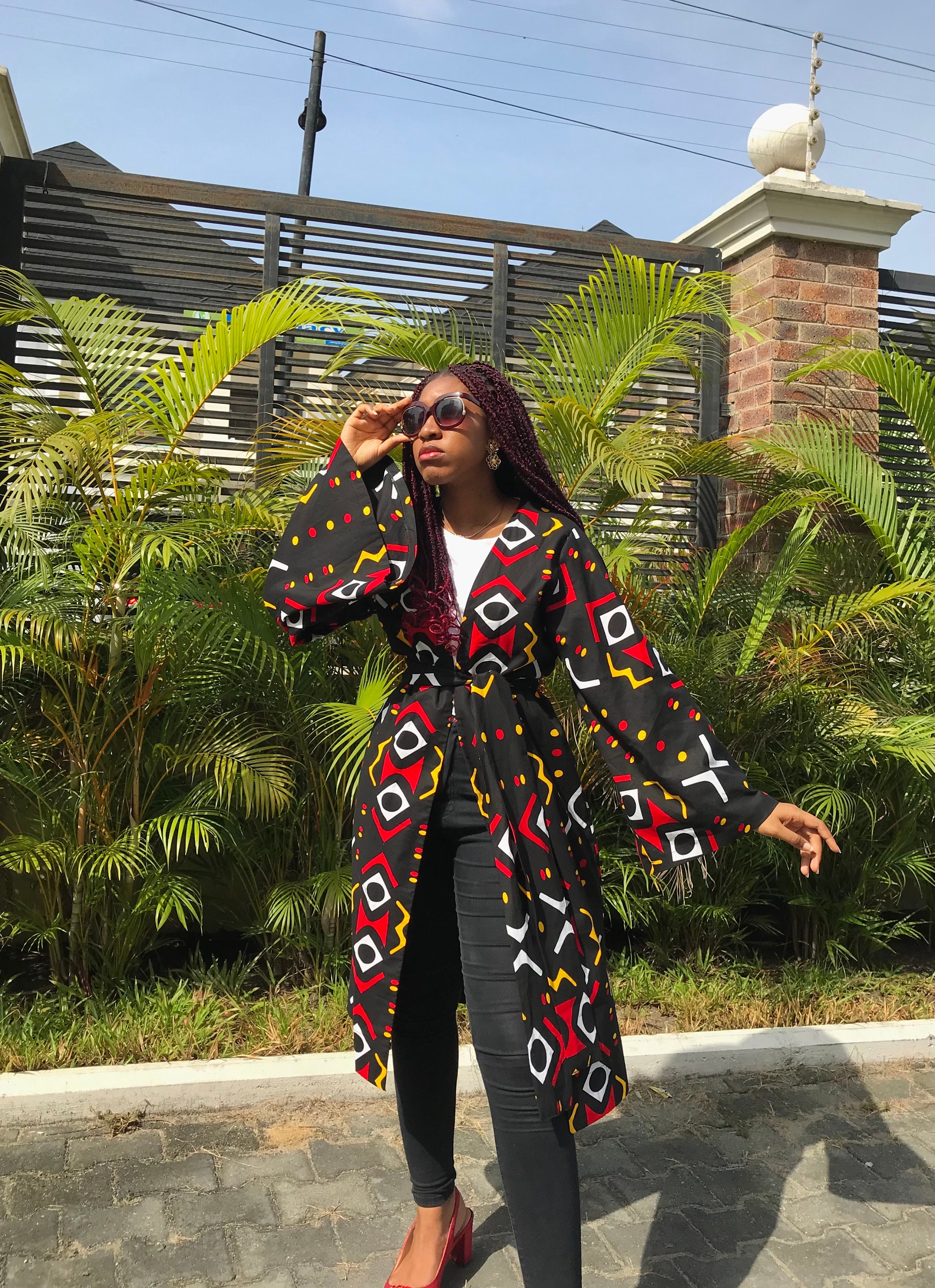 Kimono Short Kimono Women African Kimono Kimono for - Etsy UK