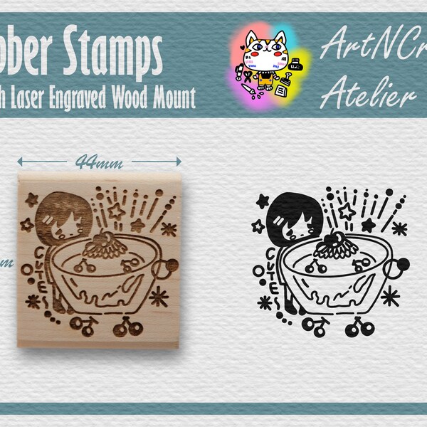 Rubber Mounted Stamp - Etsy