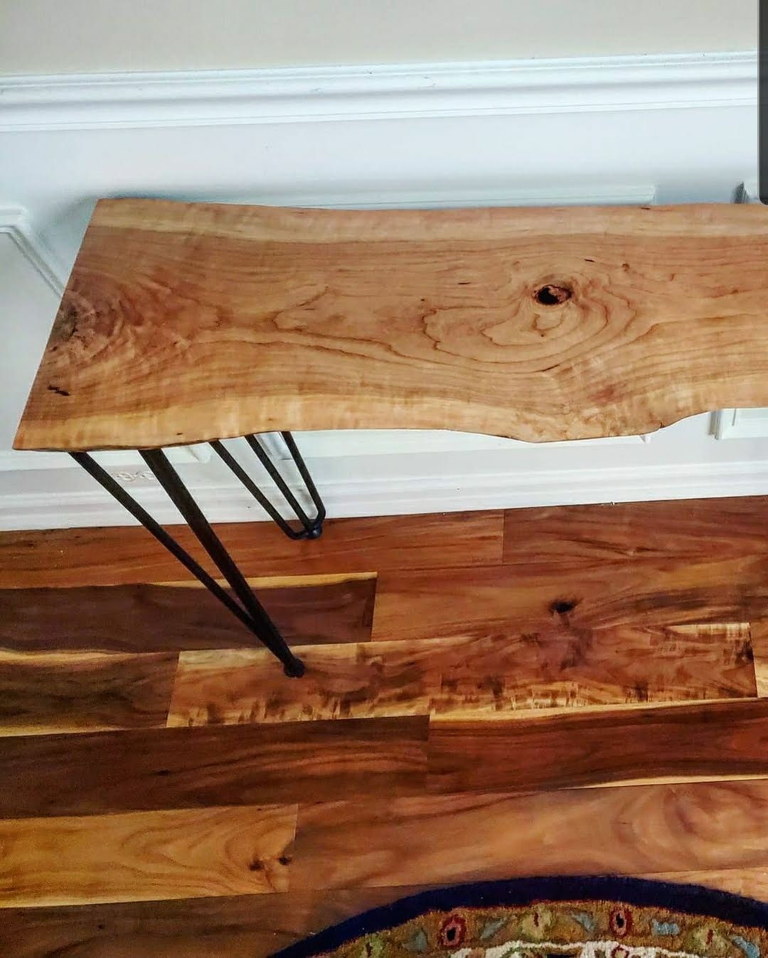 Live Edge Cherry Console Table - Etsy