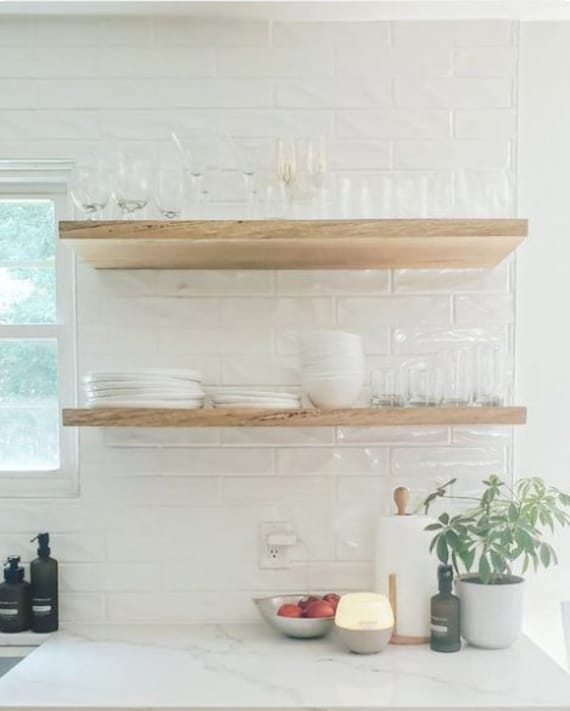 Solid Wood Floating Shelves - Etsy