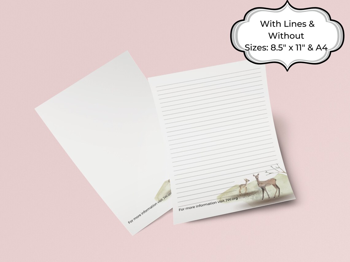 Jw Letter Writing Paper - JW Letter Writing Digital - Jw Writing ...