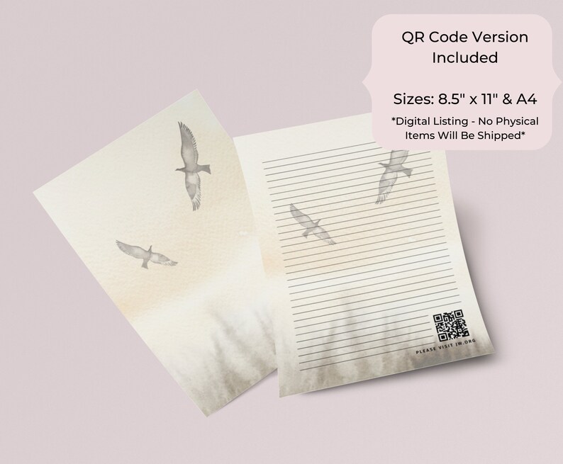 JW Org QR Codes - Jw Letter Writing Paper Designs – Jw Stationery ...