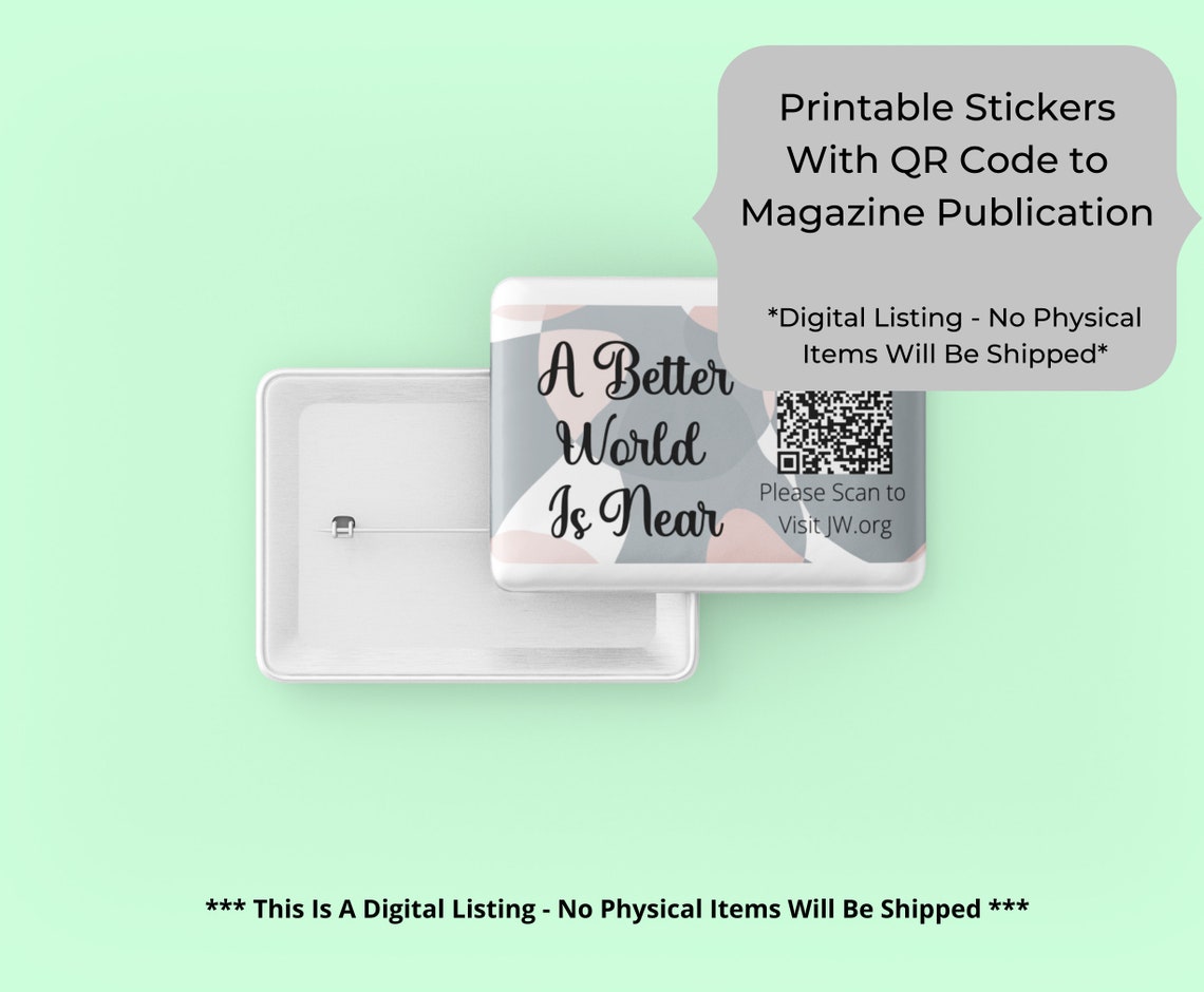 JW November Campaign Stickers – Jw QR Code Stickers – JW A Better World ...