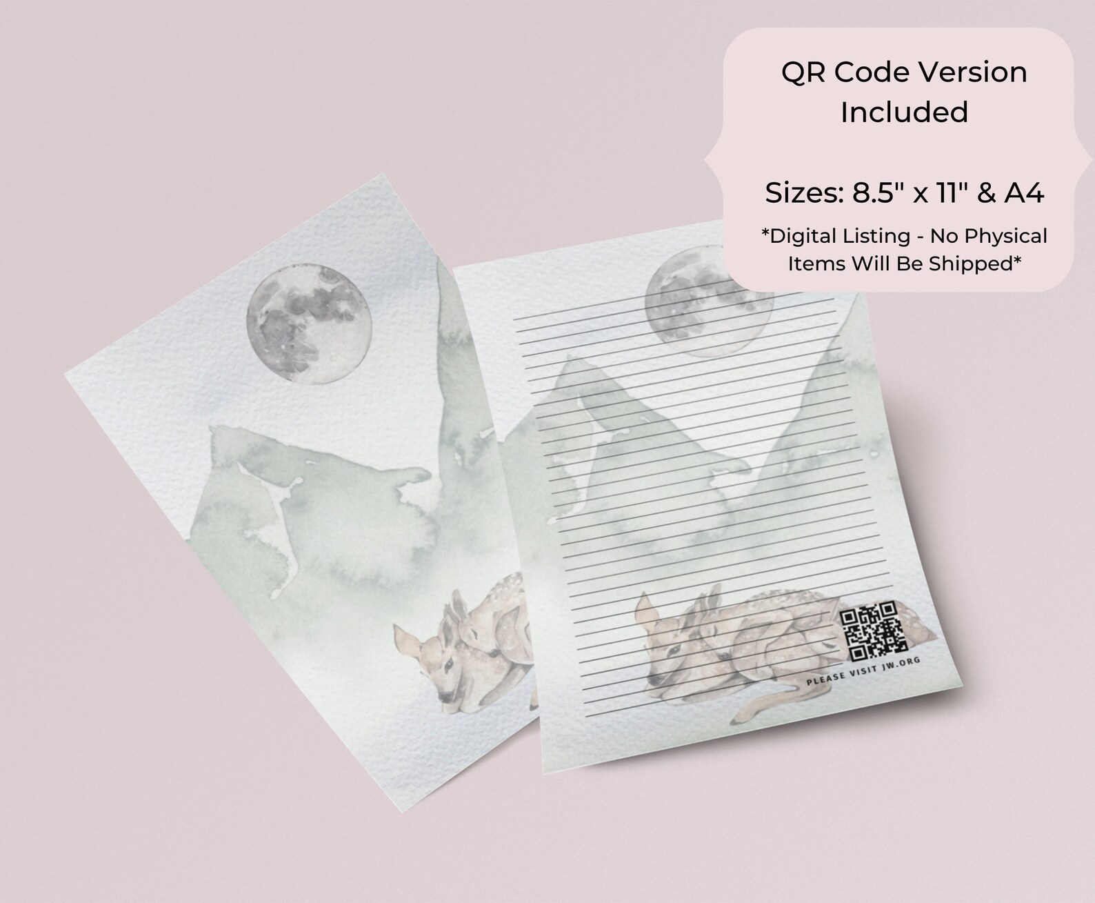 JW Org QR Codes - Jw Letter Writing Paper Designs – Jw Stationery ...