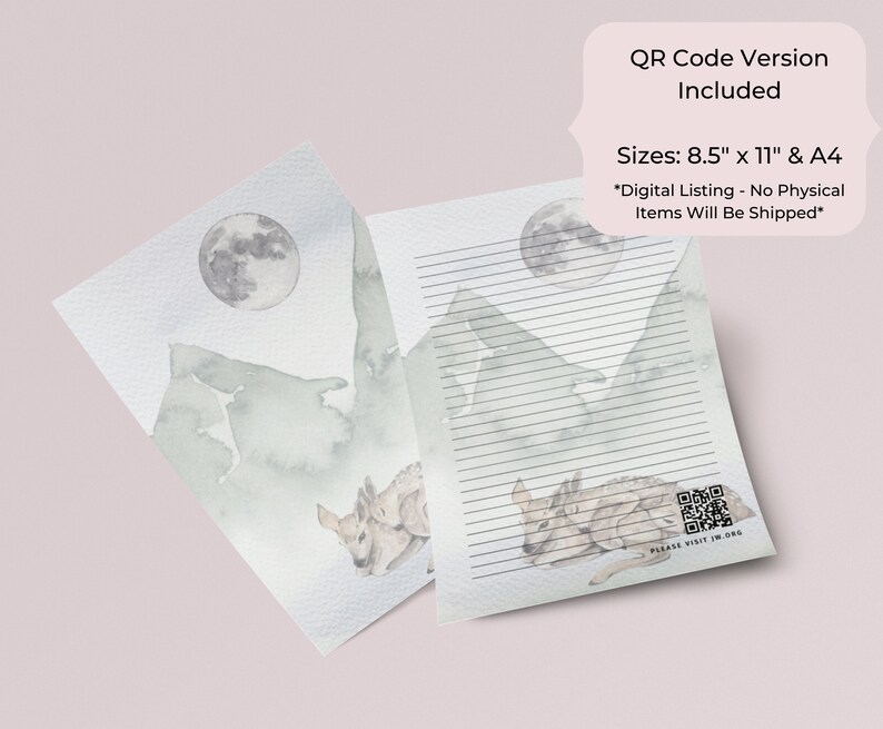 JW Org QR Codes - Jw Letter Writing Paper Designs – Jw Stationery ...