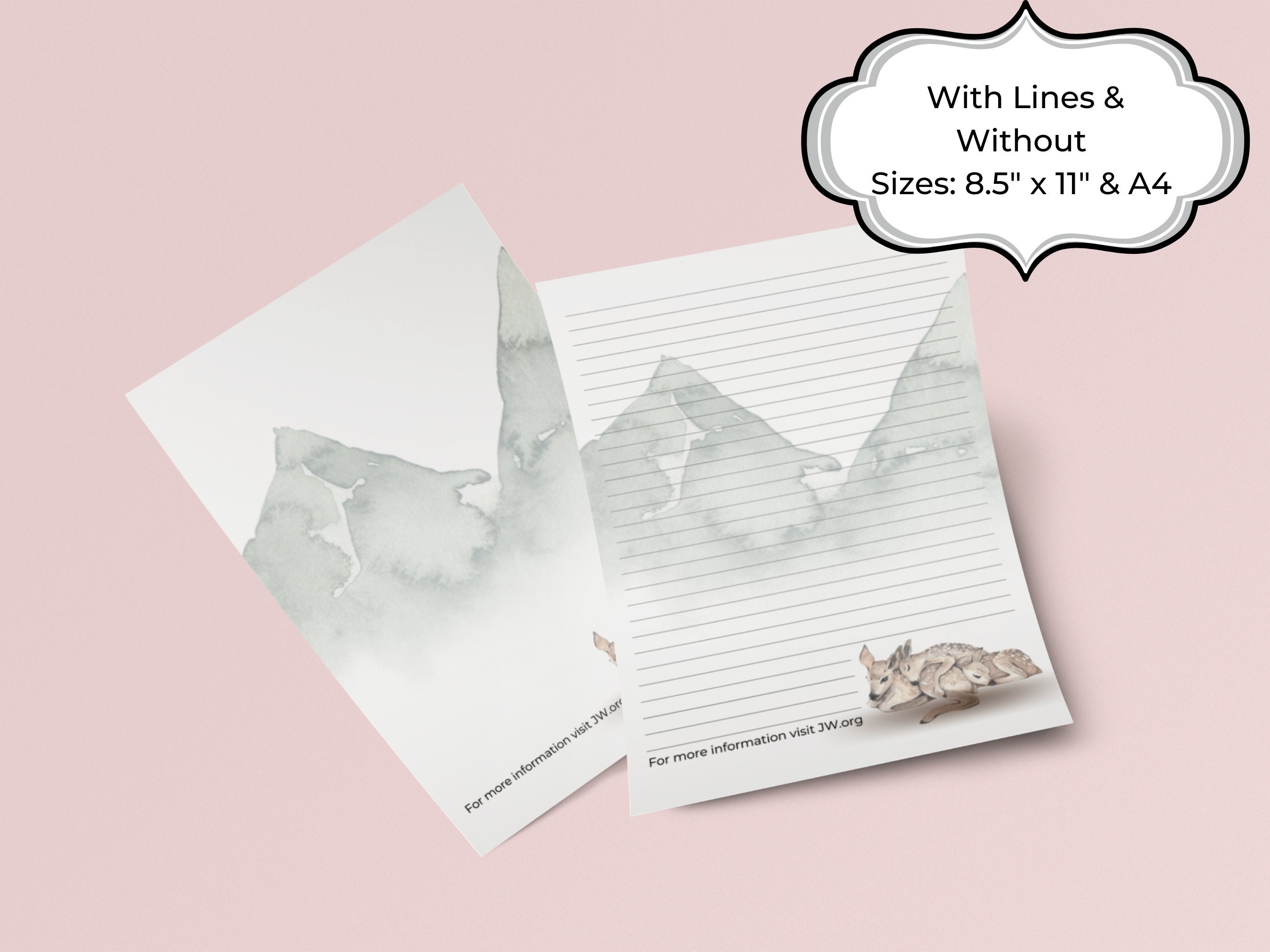 Jw Letter Writing Paper - JW Letter Writing Digital - Jw Writing ...