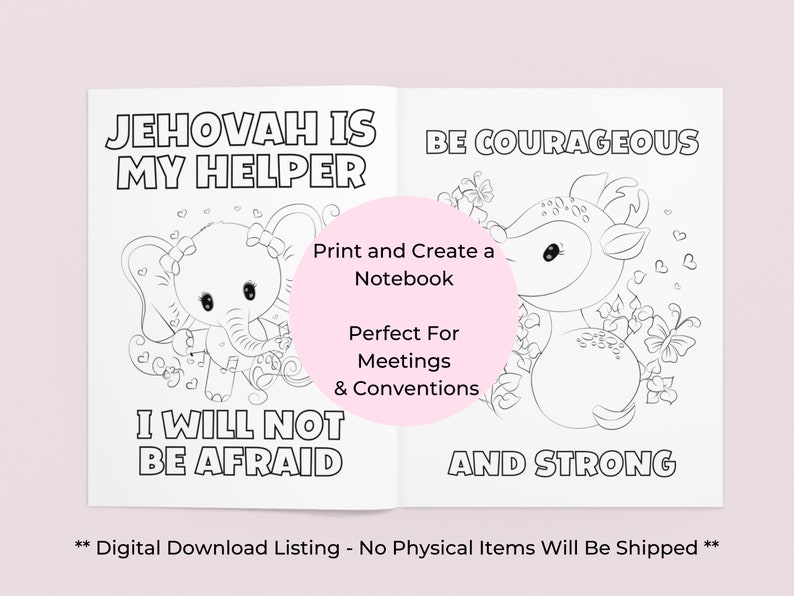 Jehovah Witness JW Kids Coloring JW Kids Activity Jw - Etsy Canada