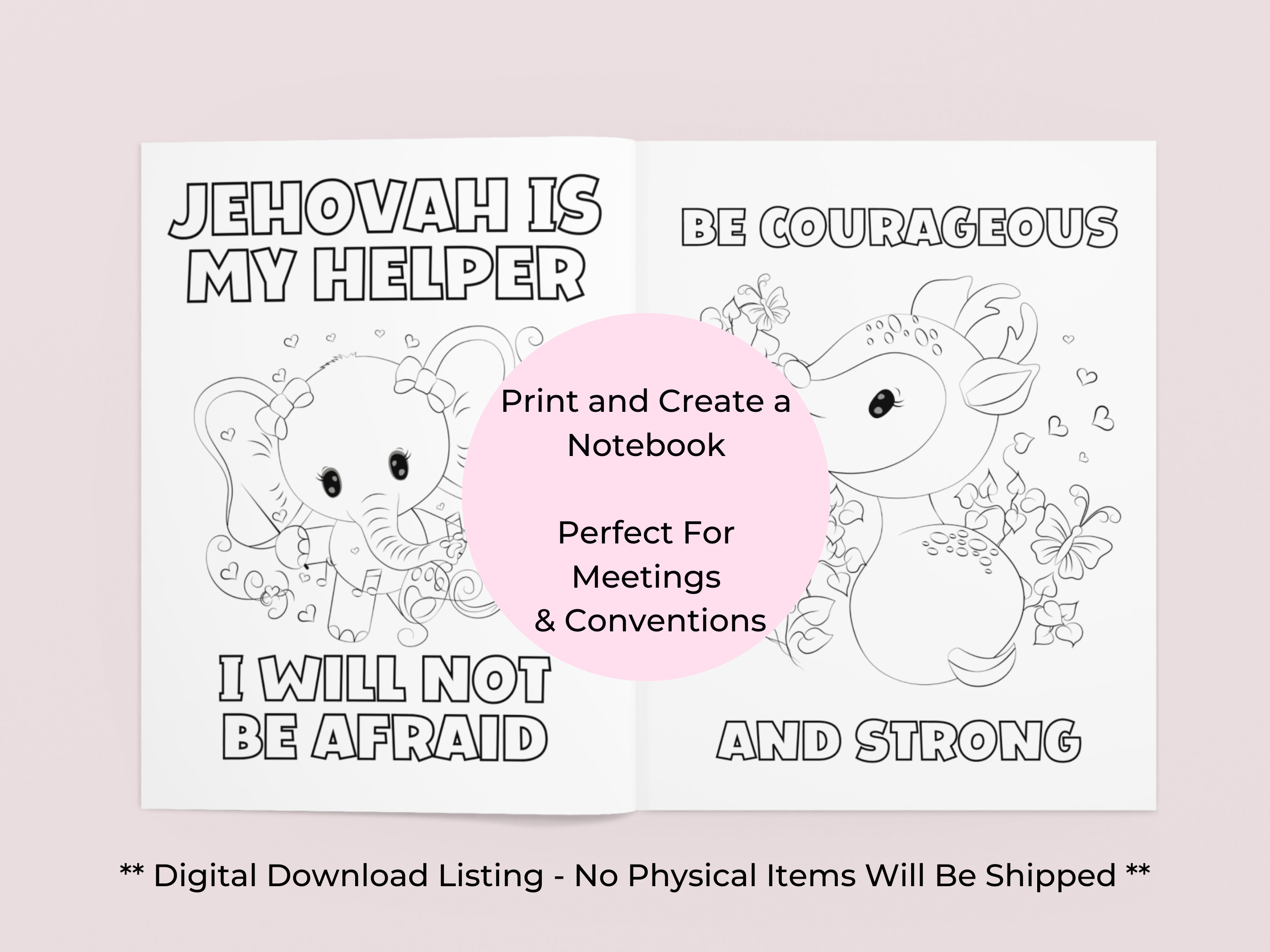 Jehovah Witness JW Kids Coloring JW Kids Activity Jw - Etsy
