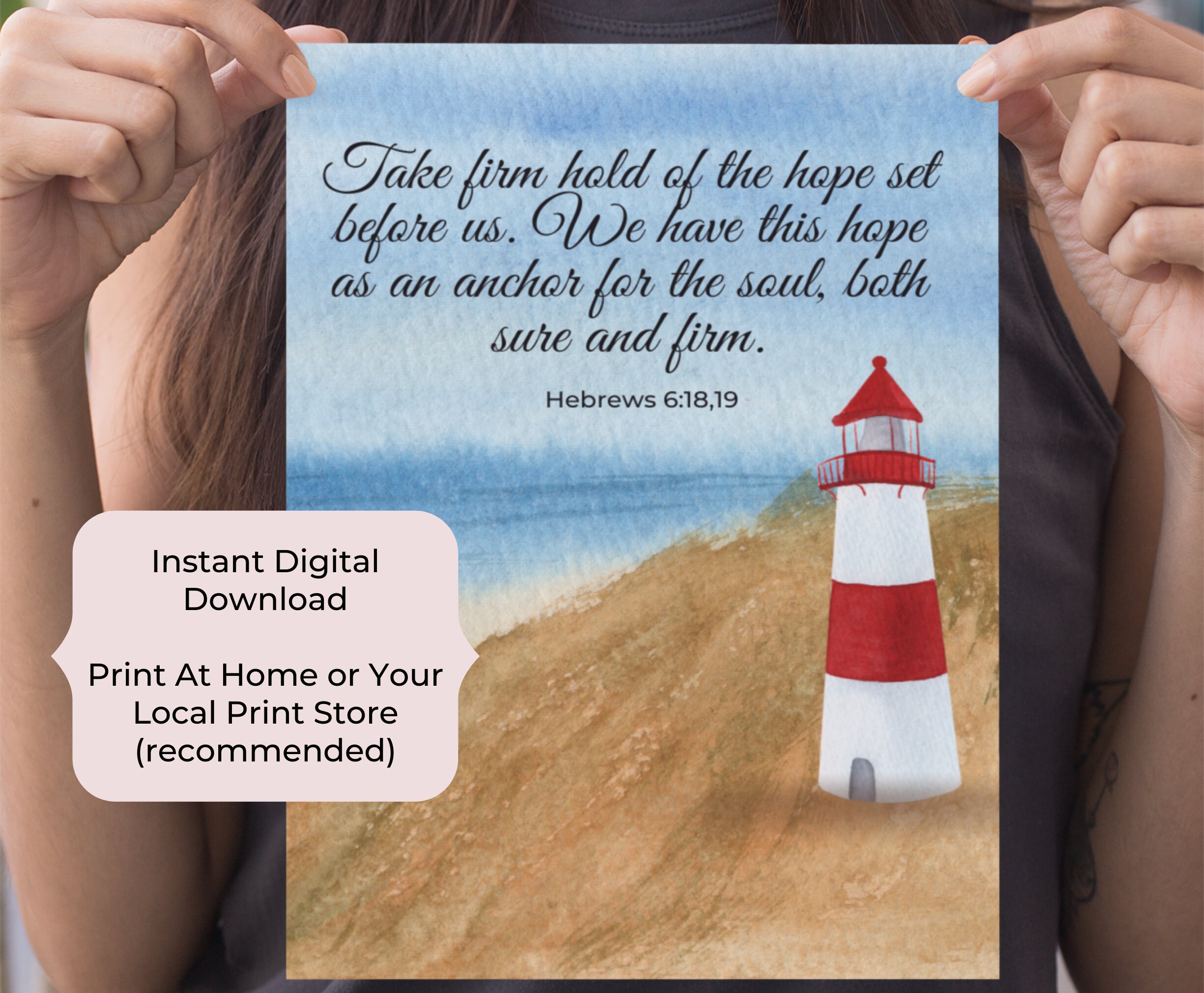 Hebrews 6: 18 Scripture JW Printables Jw Art Jw Baptism Gifts Jw ...