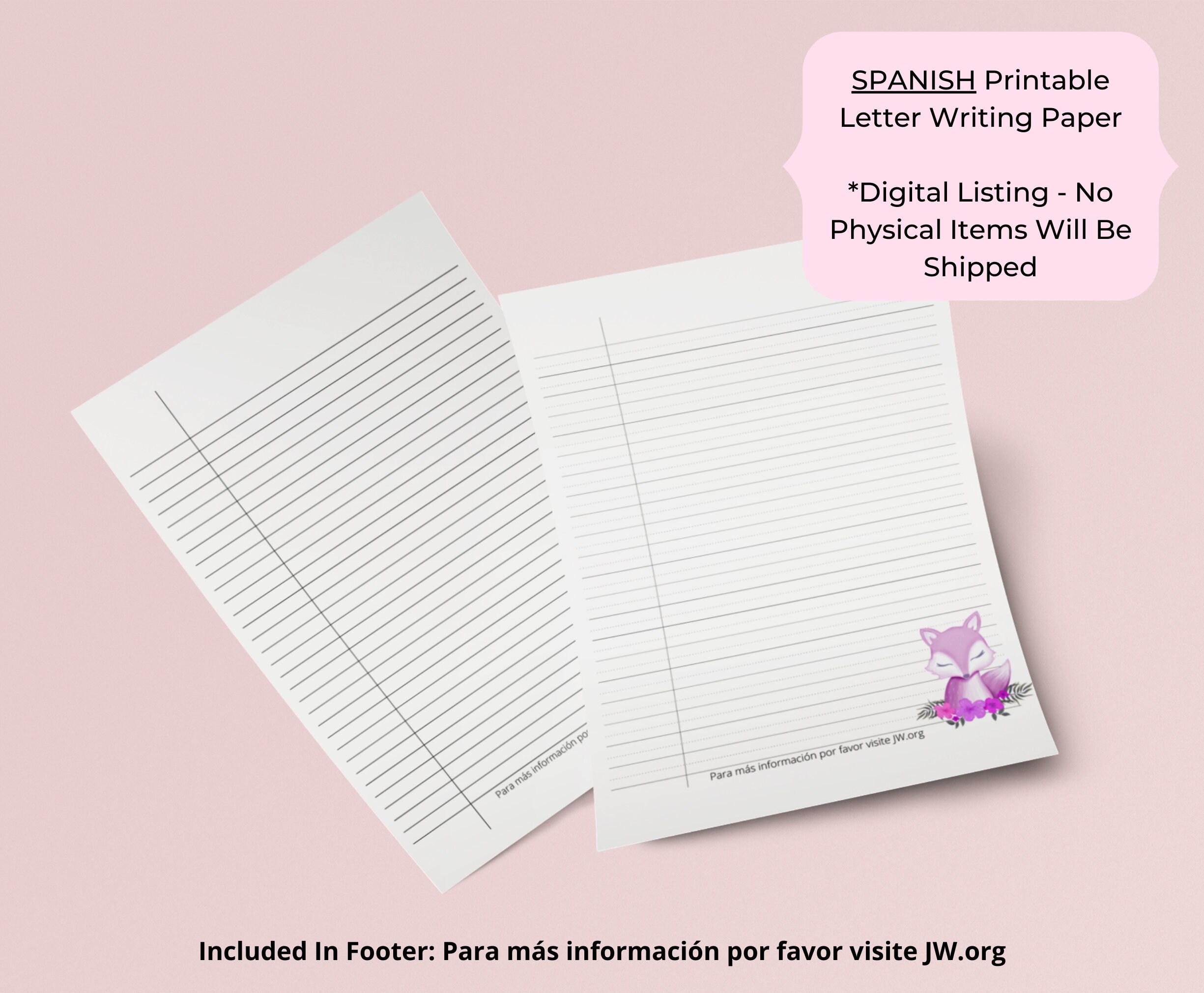 JW Spanish Kids Letter Writing JW Kids Meeting Worksheet Jw Spanish ...