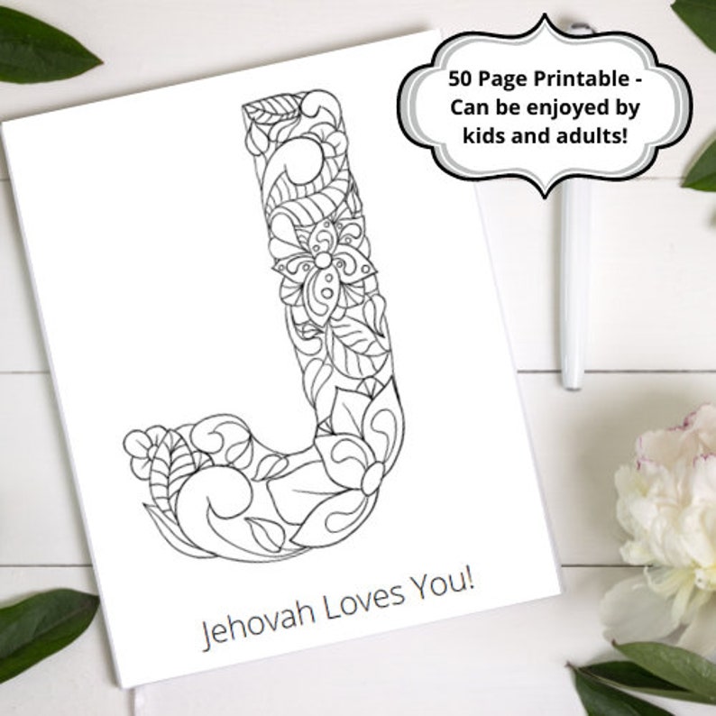 JW Coloring Page JW Coloring Book JW Kids Coloring Printable for ...