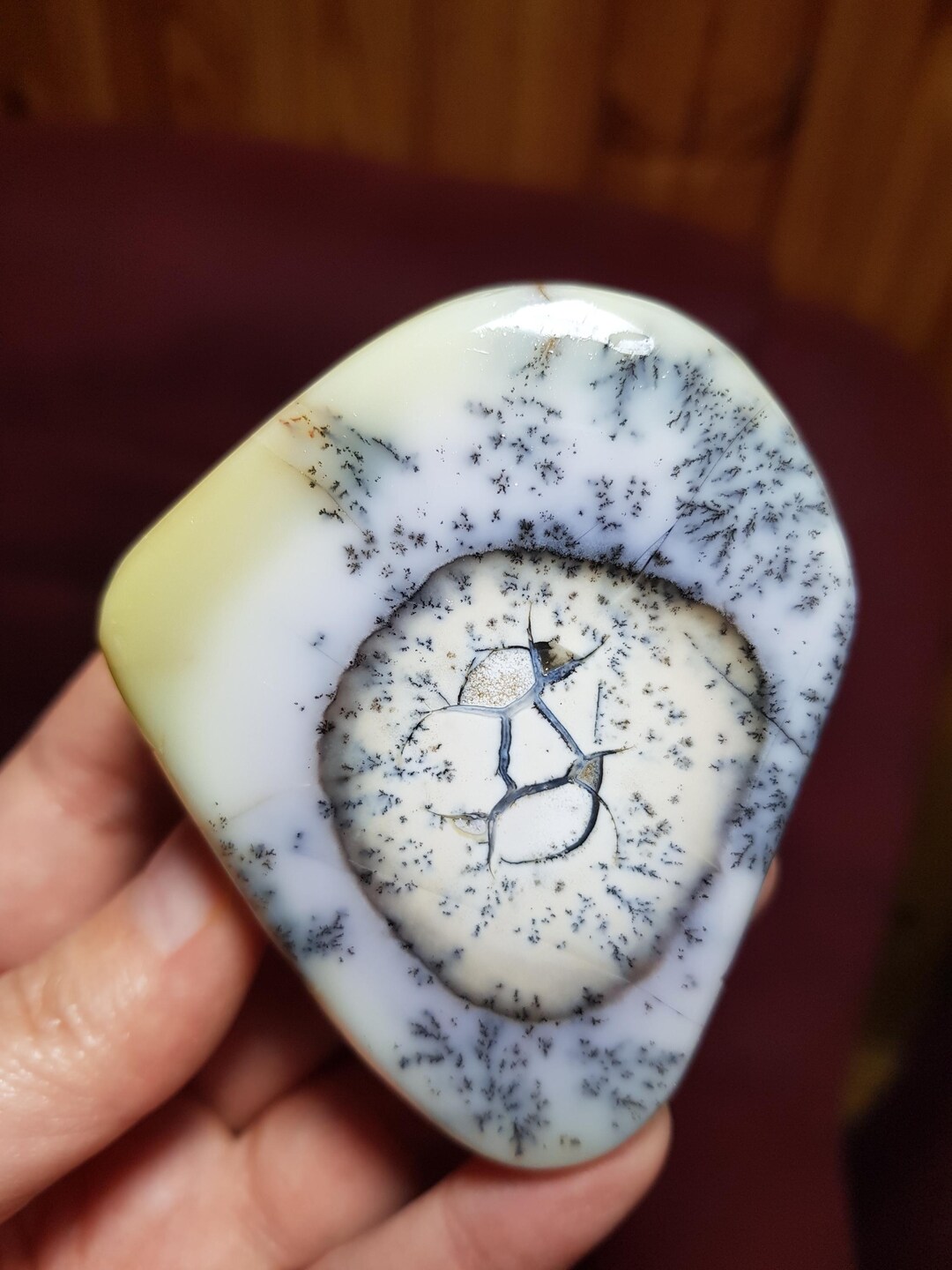 Free Form Dendritic Honey Opal, Merlinite Blue, White and Honey Opal ...