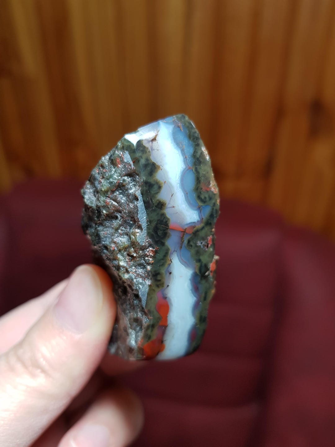 Banded Agate With River and Forest Pattern – Natural Polished Freeform ...