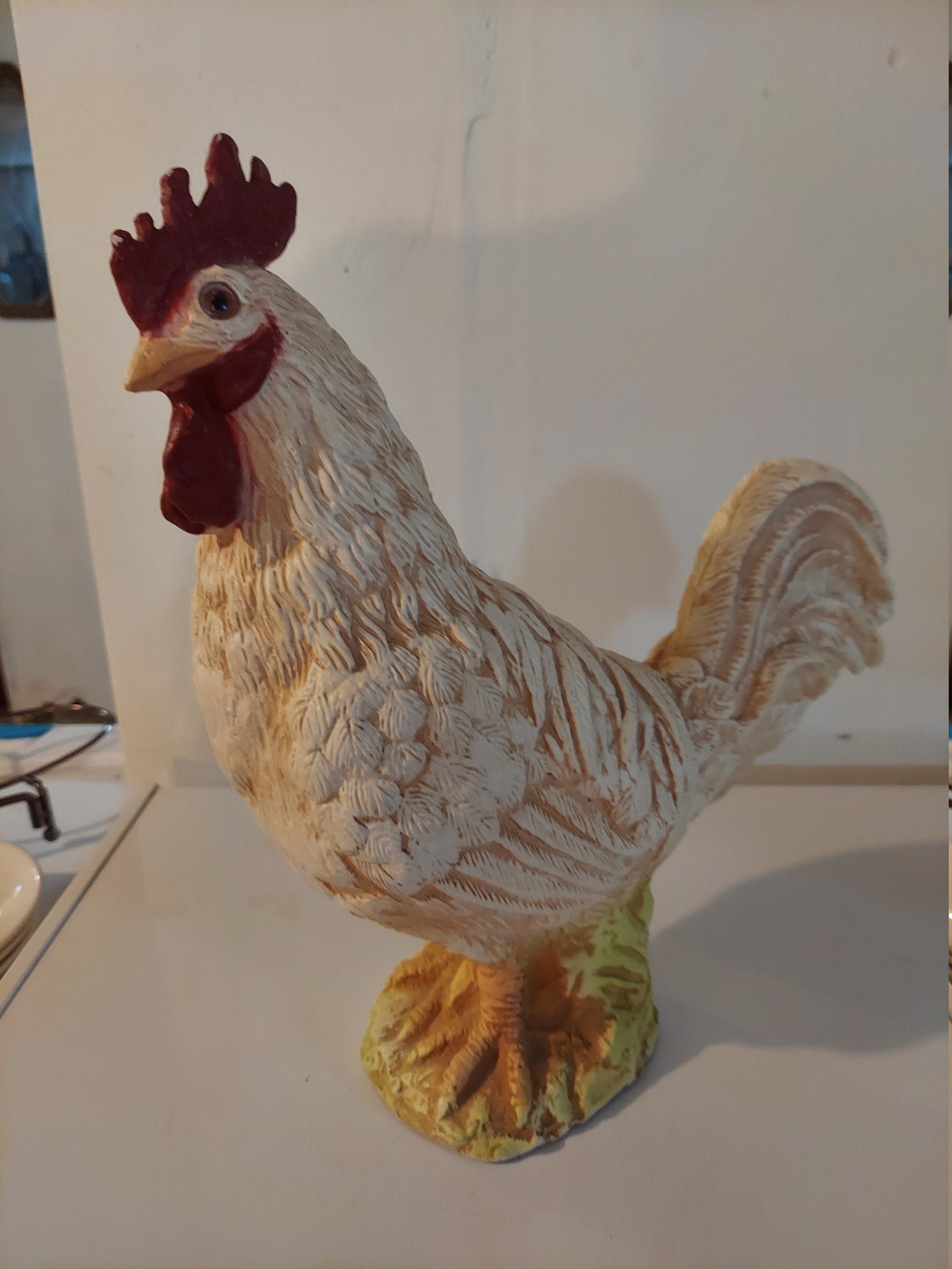 Cast Resin Rooster - Etsy