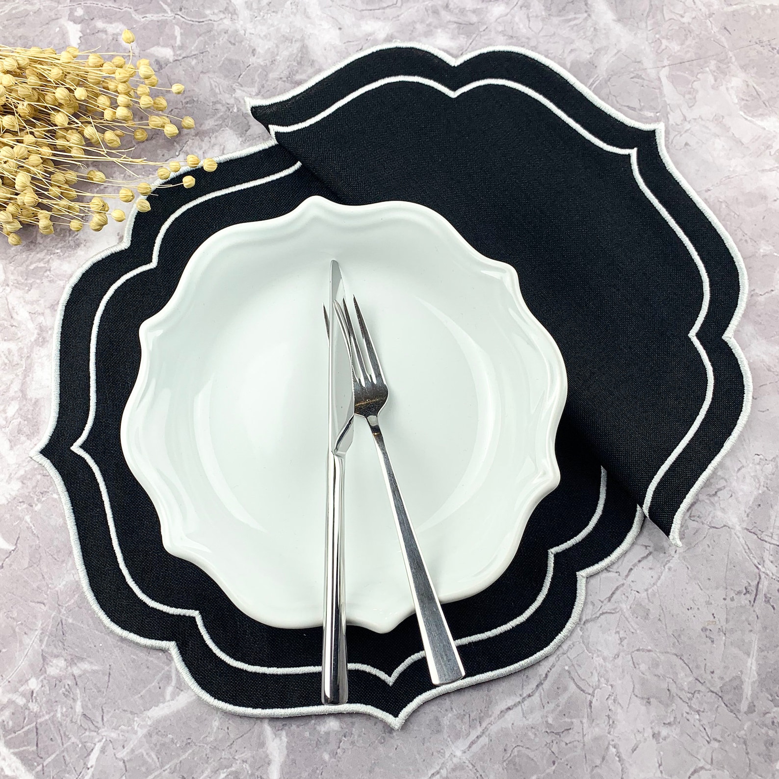 Colorful Linen Medallion Placemats Embroidered Table Mats - Etsy