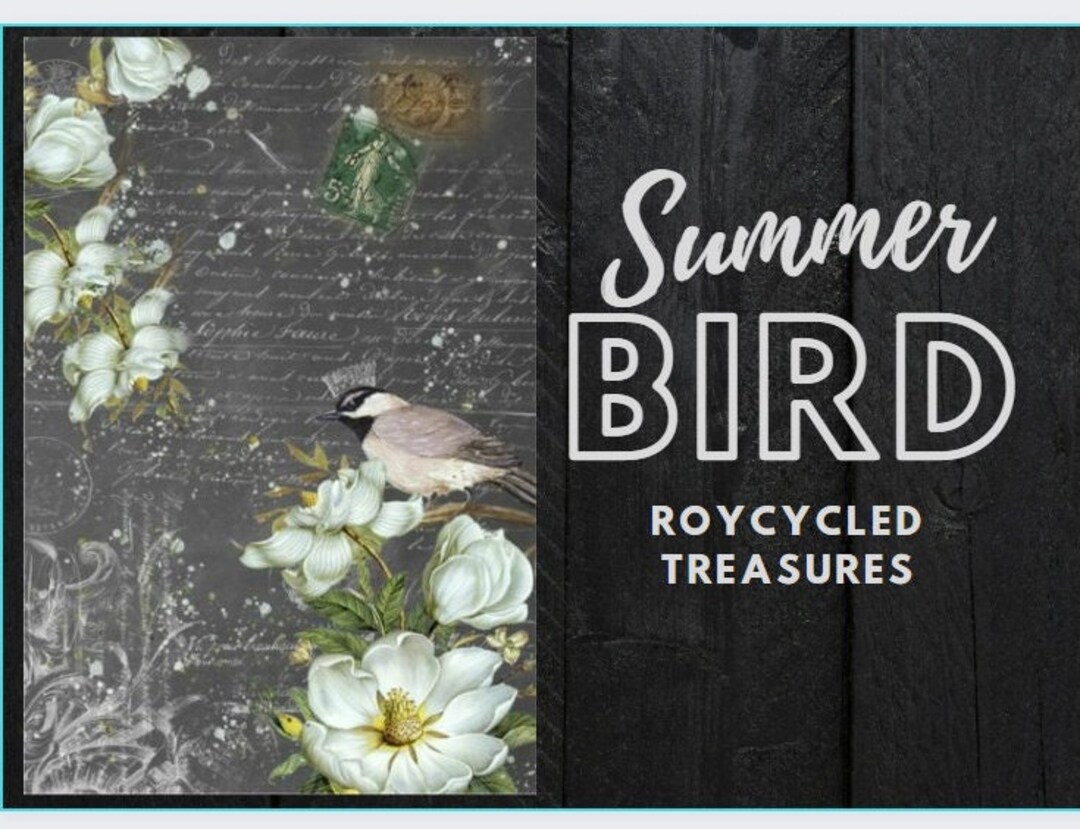 Summer Bird Roycycled Treasures 18lb 20X30 Decoupage Tissue Paper - Etsy