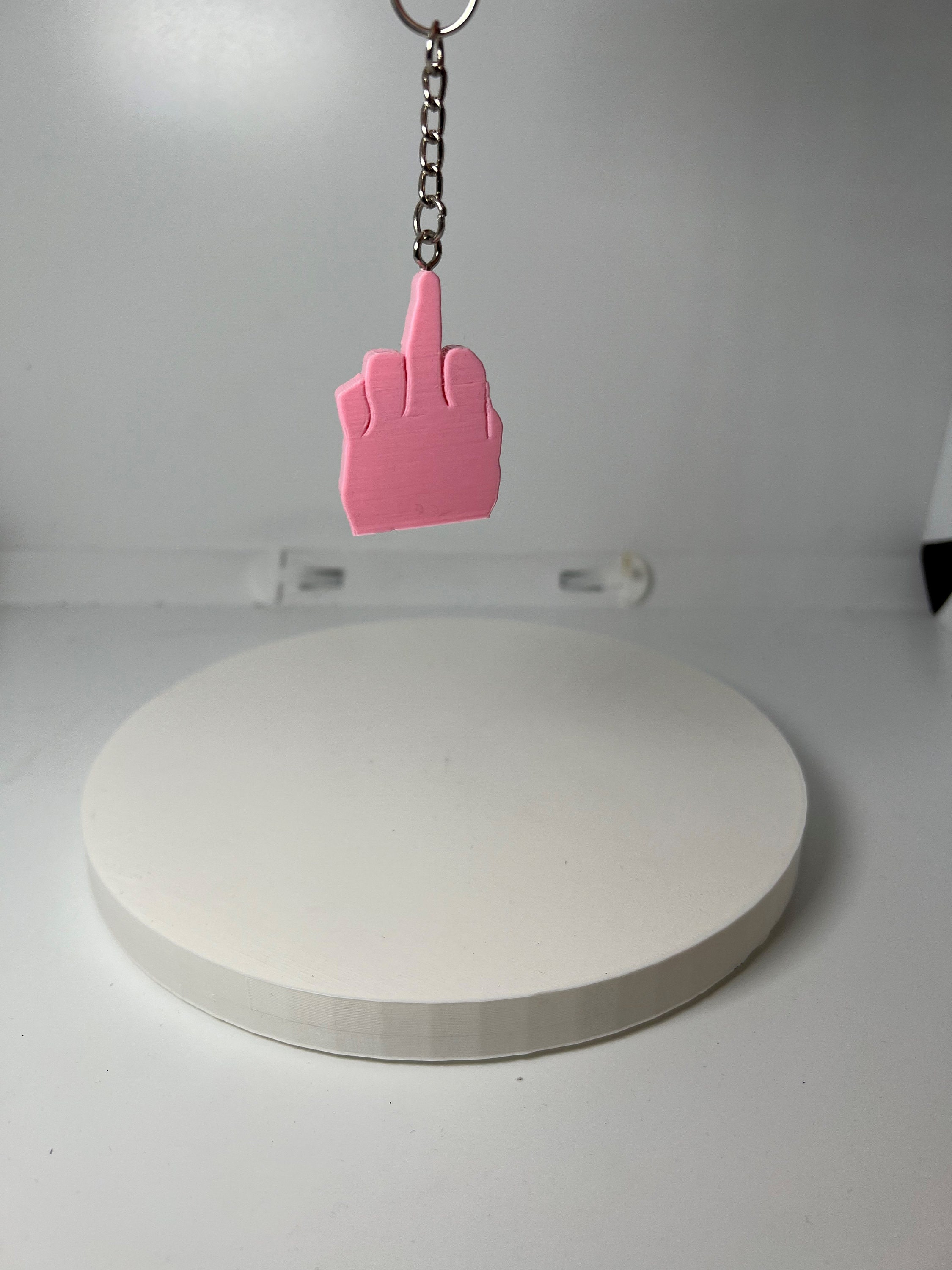 3D Printed Middle Finger Keychain - Etsy