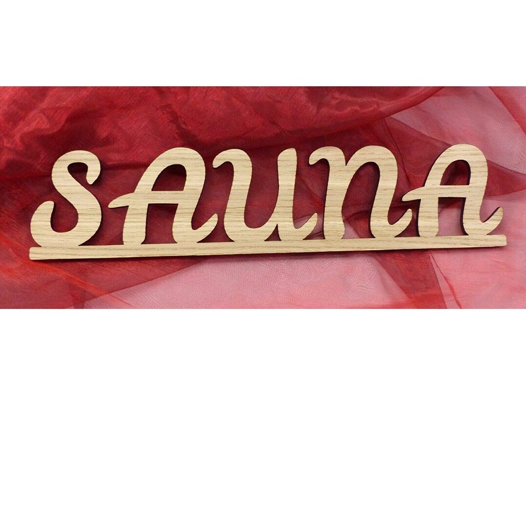 Lettering Sauna Oak Shield Sauna Shield Sign 39 Cm MDF Lasercut - Etsy
