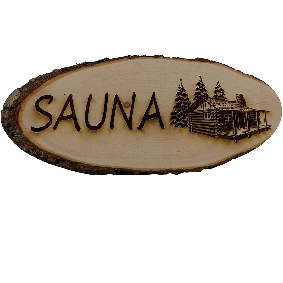 Tree Disc Bark Disc Sauna Kelo Engraving Shield Gift Wood Alder ...