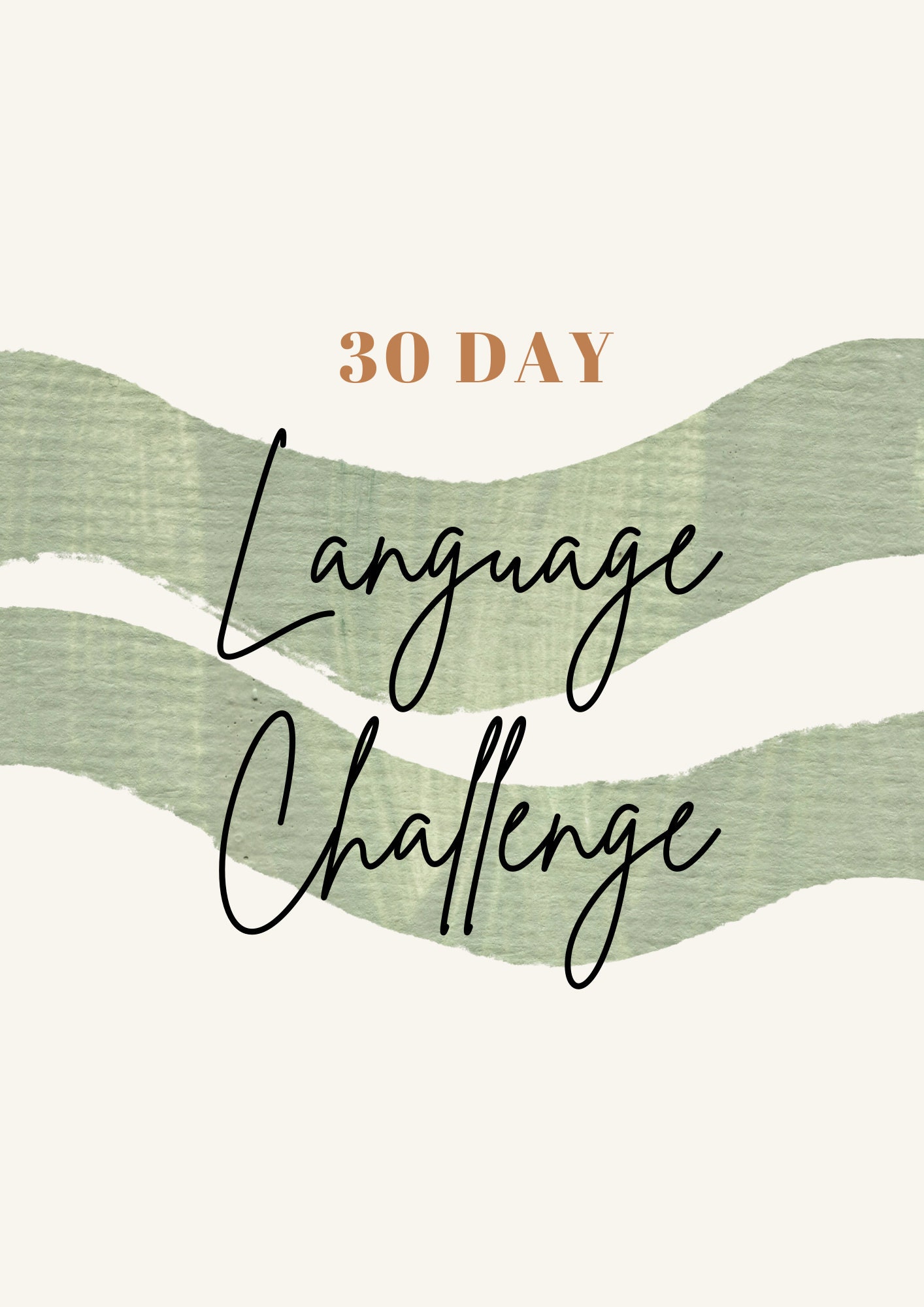 30 Day Language Challenge Printable Workbook Language - Etsy Singapore