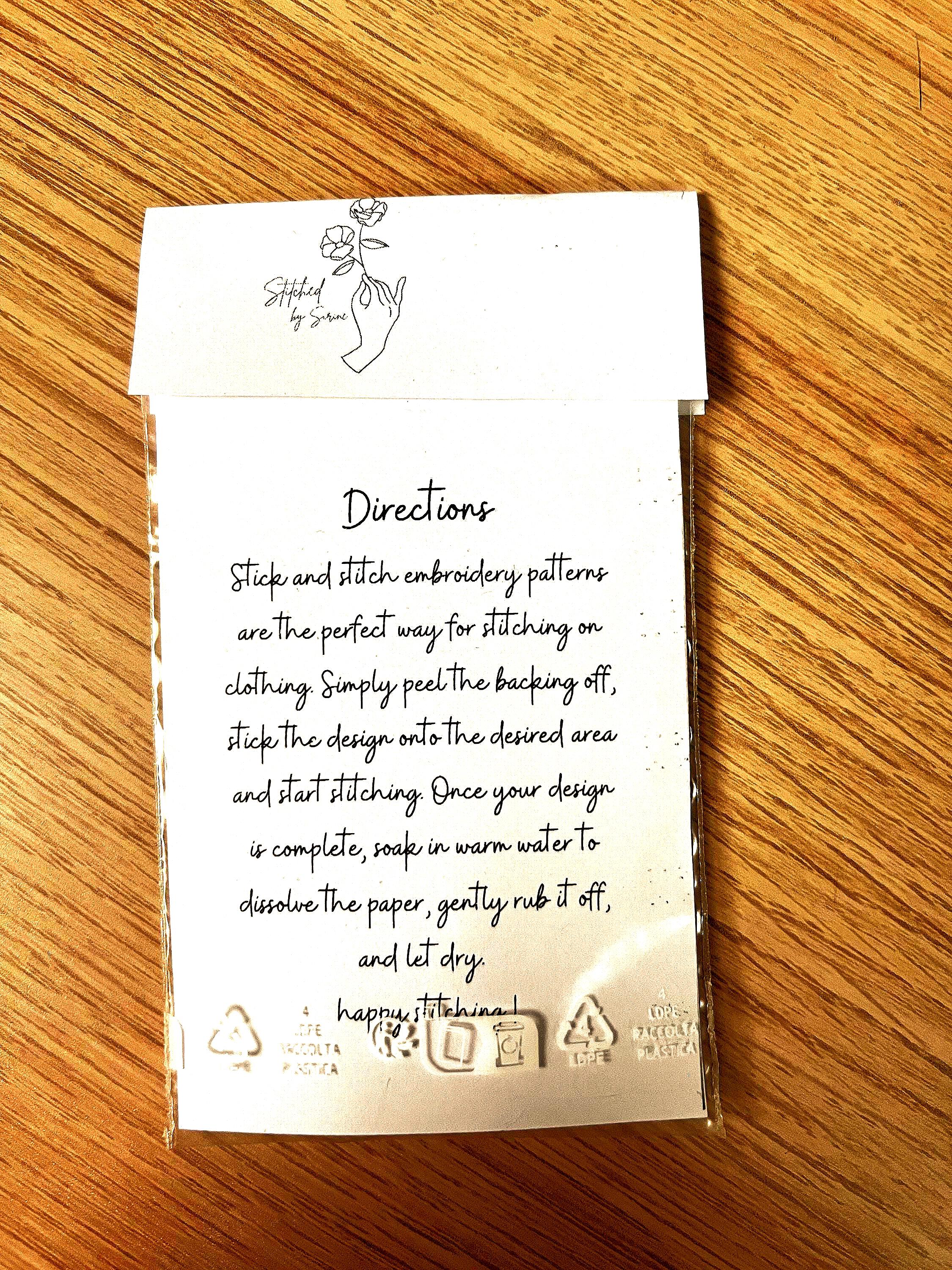 Snoopy Stick and Stitch Embroidery Patterns, Water Soluble Embroidery ...