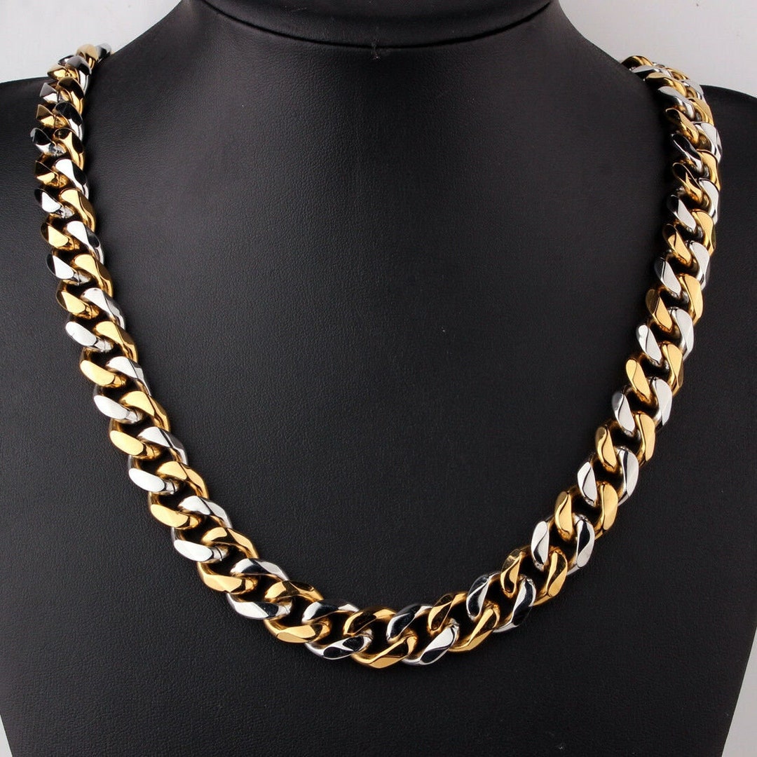 Curb Cuban Link Chains Stainless Steel Necklace - Etsy