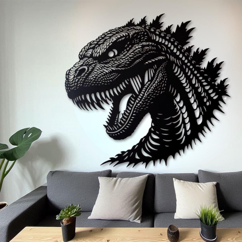 Godzilla Art - Etsy