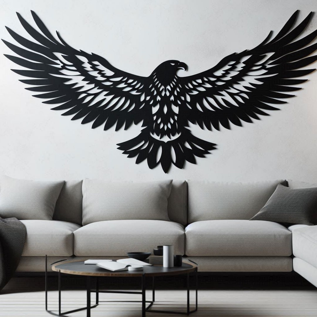 Metal Eagle Wall Art: American Home Decor - Etsy