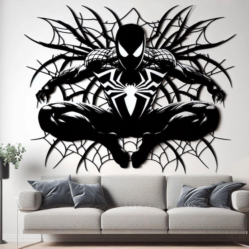 Spiderman Wall Decal - Etsy
