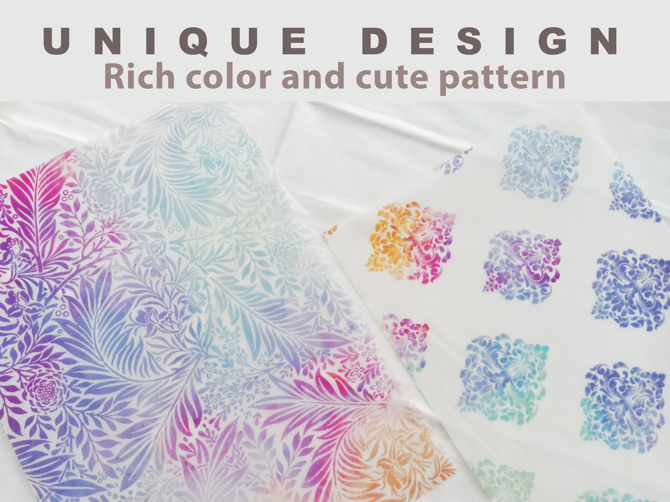 Printed Vellum Paper Sheets Colored Vellum Mandala Abstract Pattern ... Printed Vellum Paper Sheets Colored Vellum Mandala Abstract Pattern ...
