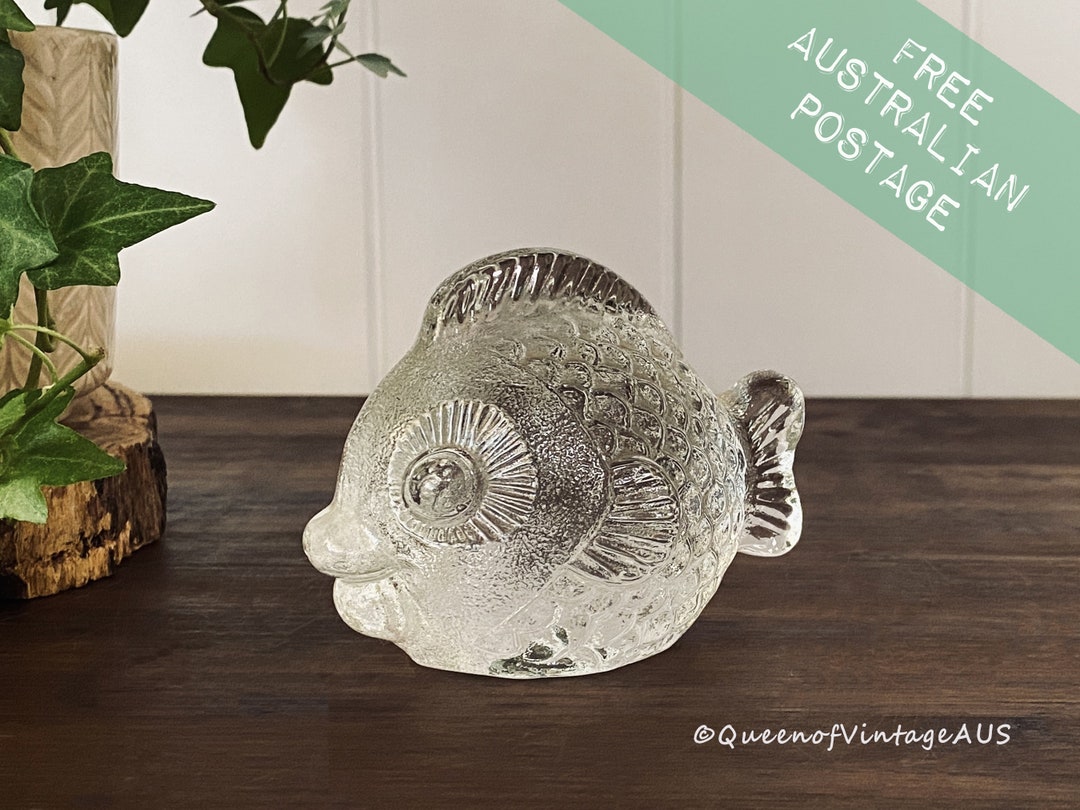 Goebel GERMANY Aderable Clear Glass Fish - Etsy