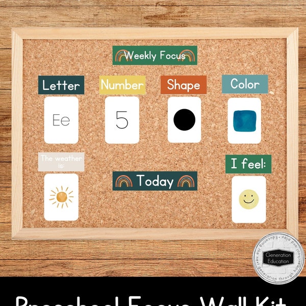 Preschool Focus Board - Etsy