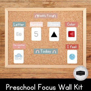 Preschool Focus Board (pink Colors) - Etsy