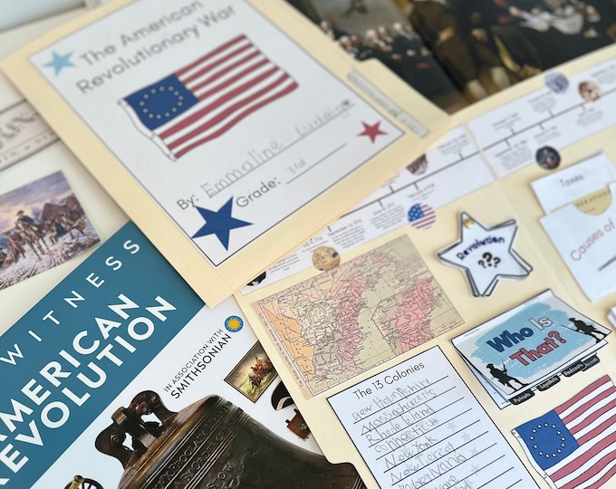 American Revolution Lapbook - Etsy