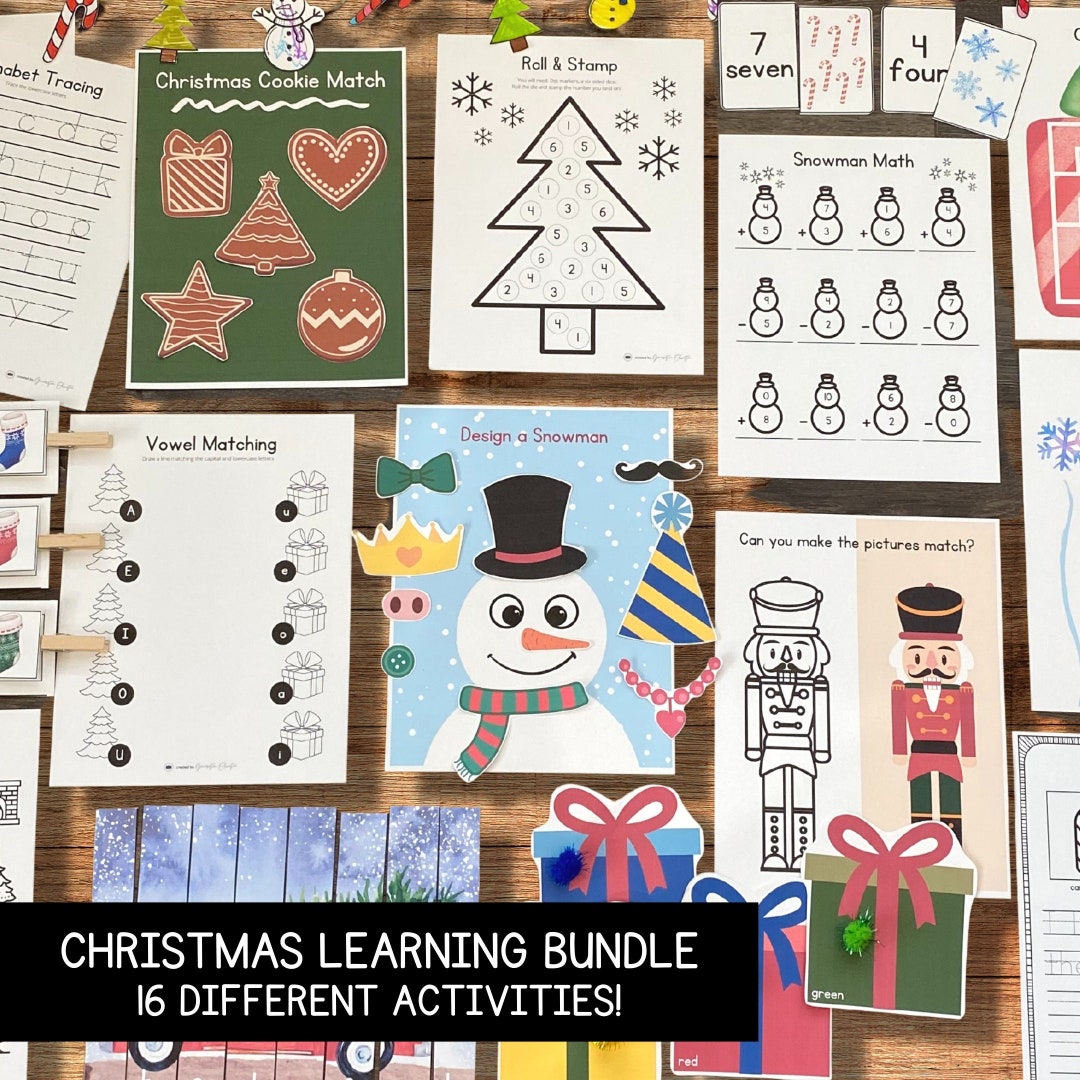 Christmas Bundle for Early Elementary - Etsy