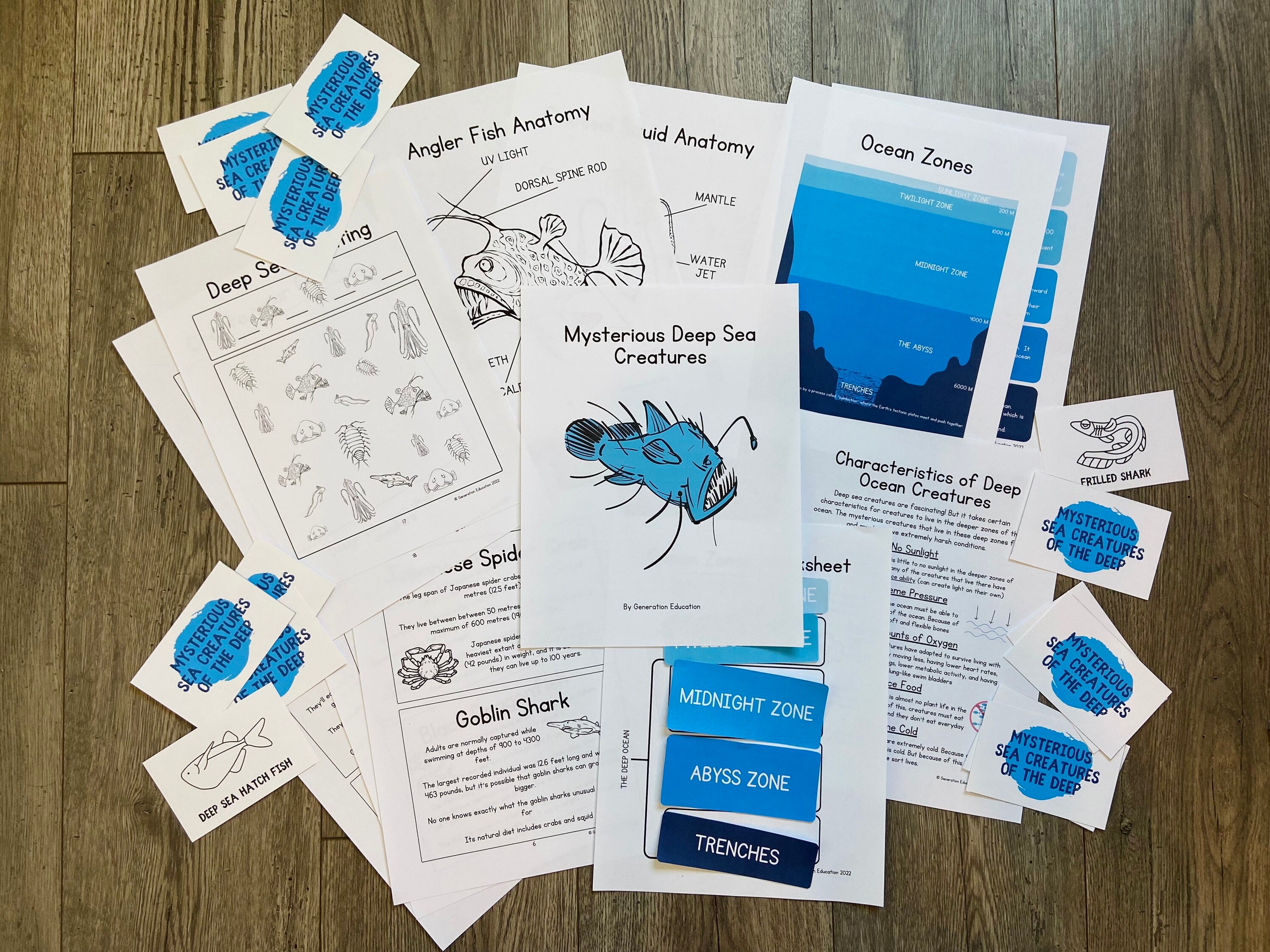 Deep Sea Creatures Science Unit - Etsy