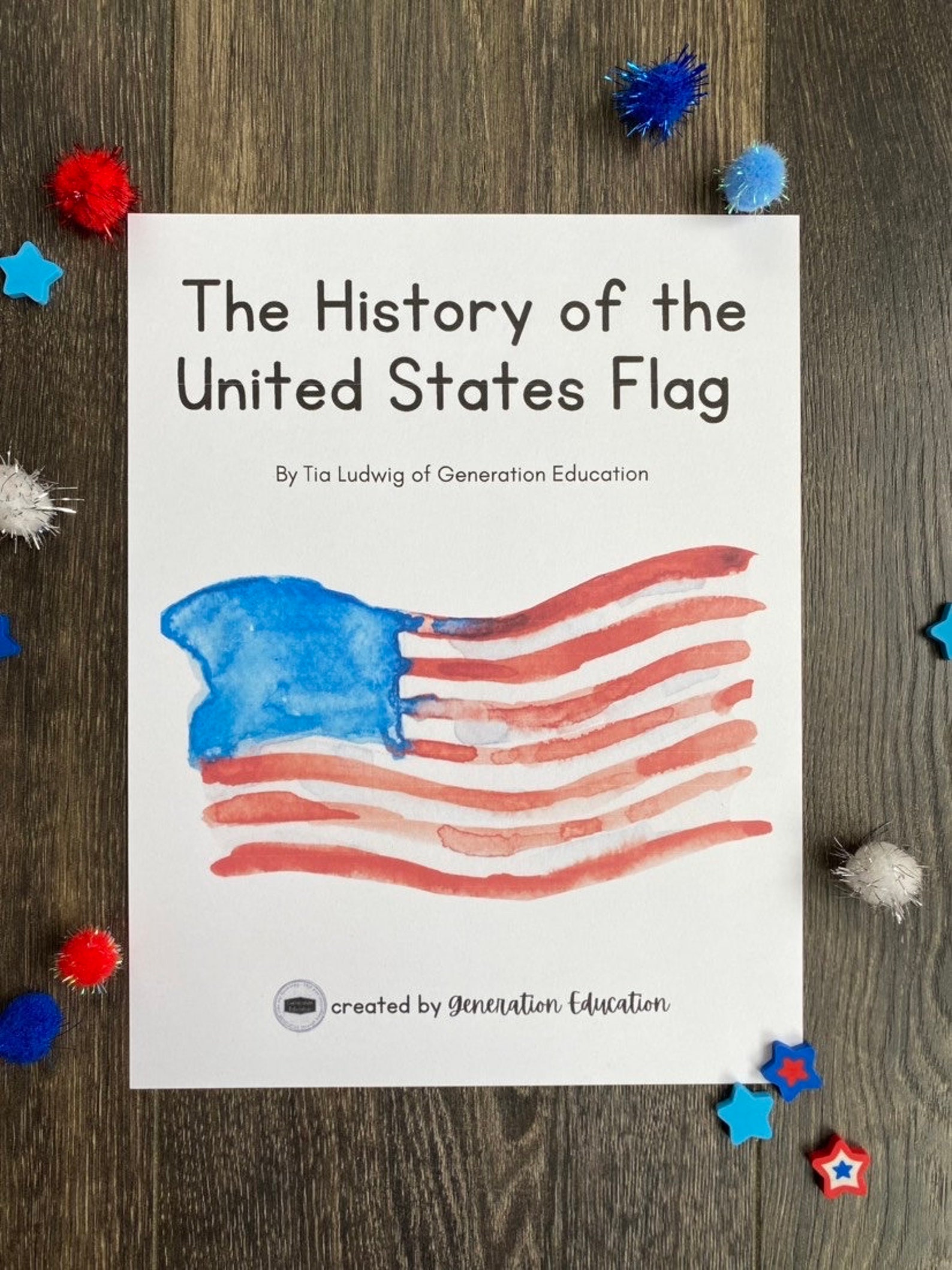 United States Flag History Mini Unit - Etsy