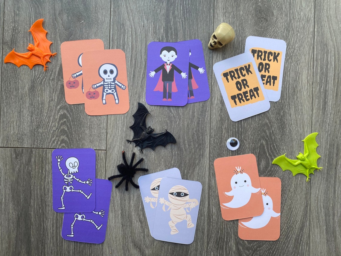Halloween Memory Game - Etsy