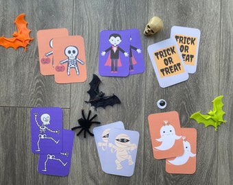 Halloween Memory Game for Kids: Printable Matching Game (instant ...