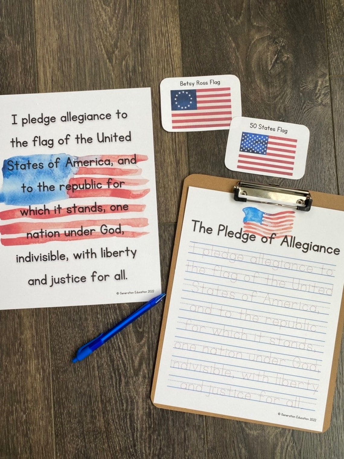 United States Flag History Mini Unit - Etsy