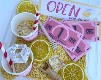 Lemonade Sensory Bin Lemonade Stand Kids Birthday Gift Sensory Bins - Etsy