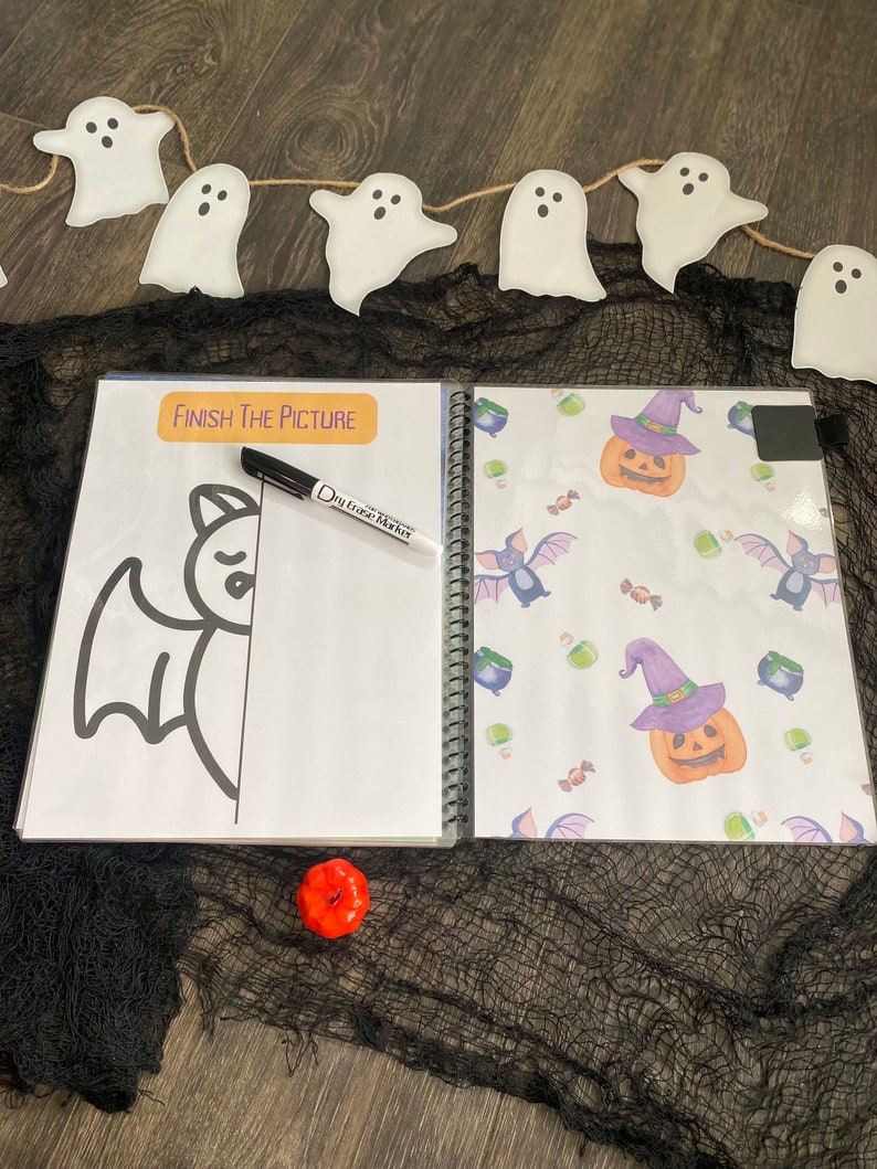 Printable Halloween Busy Book File - Etsy
