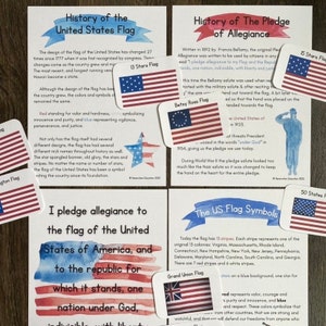 United States Flag History Mini Unit - Etsy