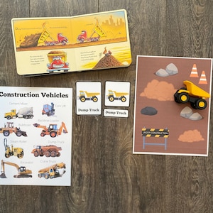 Construction Vehicles Unit - Etsy